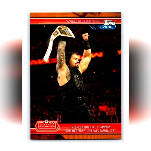 WWE | Toys | Roman Reigns Tribal Chief Wwe Wrestling Trading Card Wwe ...